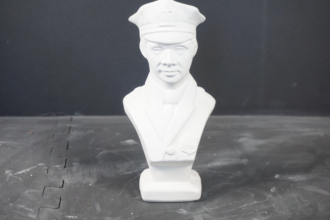 Unpainted Ceramic Bisque, Police Officer Bust - Etsy