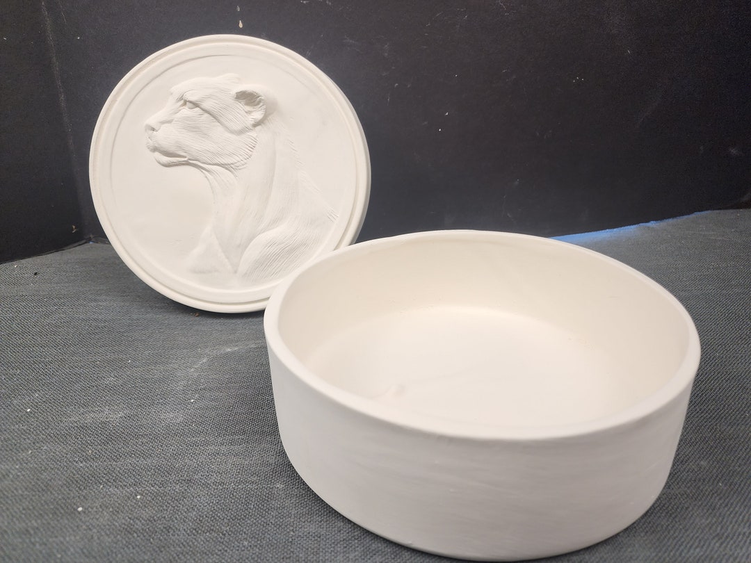 Unpainted Ceramic Bisque, Cheetah Box - Etsy