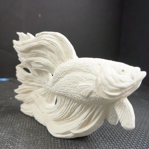Unpainted Ceramic Bisque, Siamese Fighting Fish - Etsy