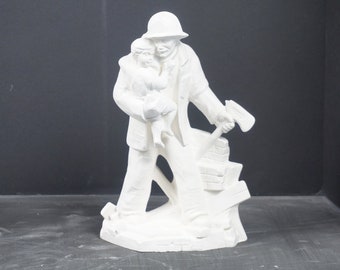 Ceramic Fireman - Etsy
