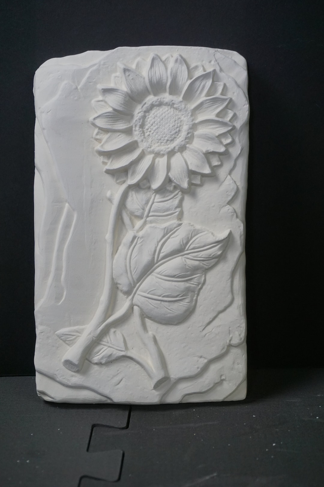 Unpainted Ceramic Bisque, Sunflower Plaque - Etsy
