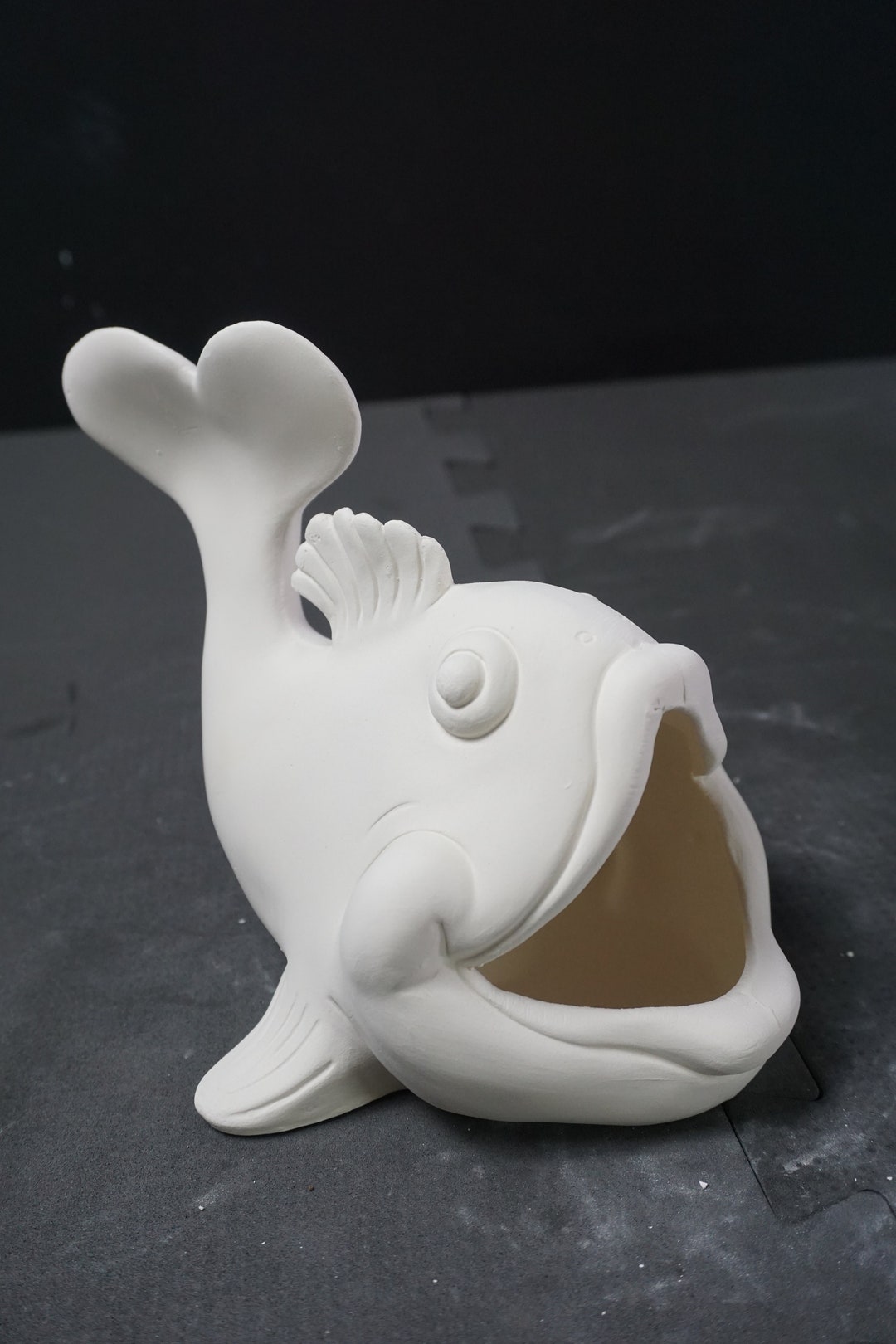 Unpainted Ceramic Bisque, Fish Sponge Holder - Etsy