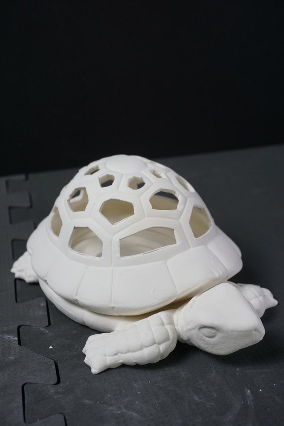 Unpainted Ceramic Bisque Turtle Nightlight - Etsy