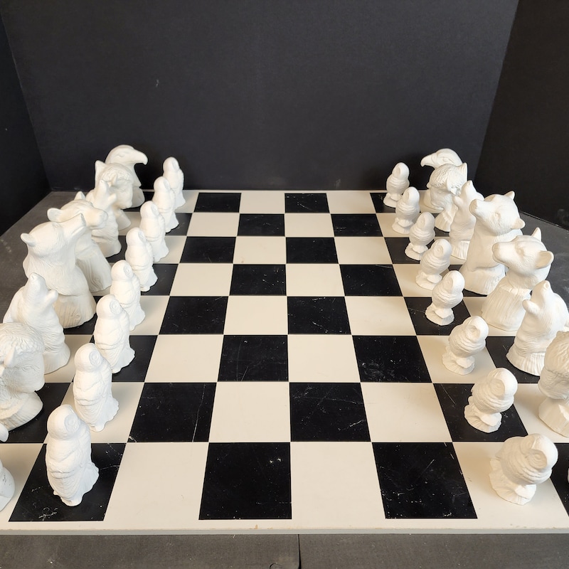 Ceramic Chess Set - Etsy