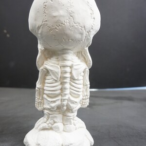 Unpainted Ceramic Bisque, Big Head Skeleton - Etsy