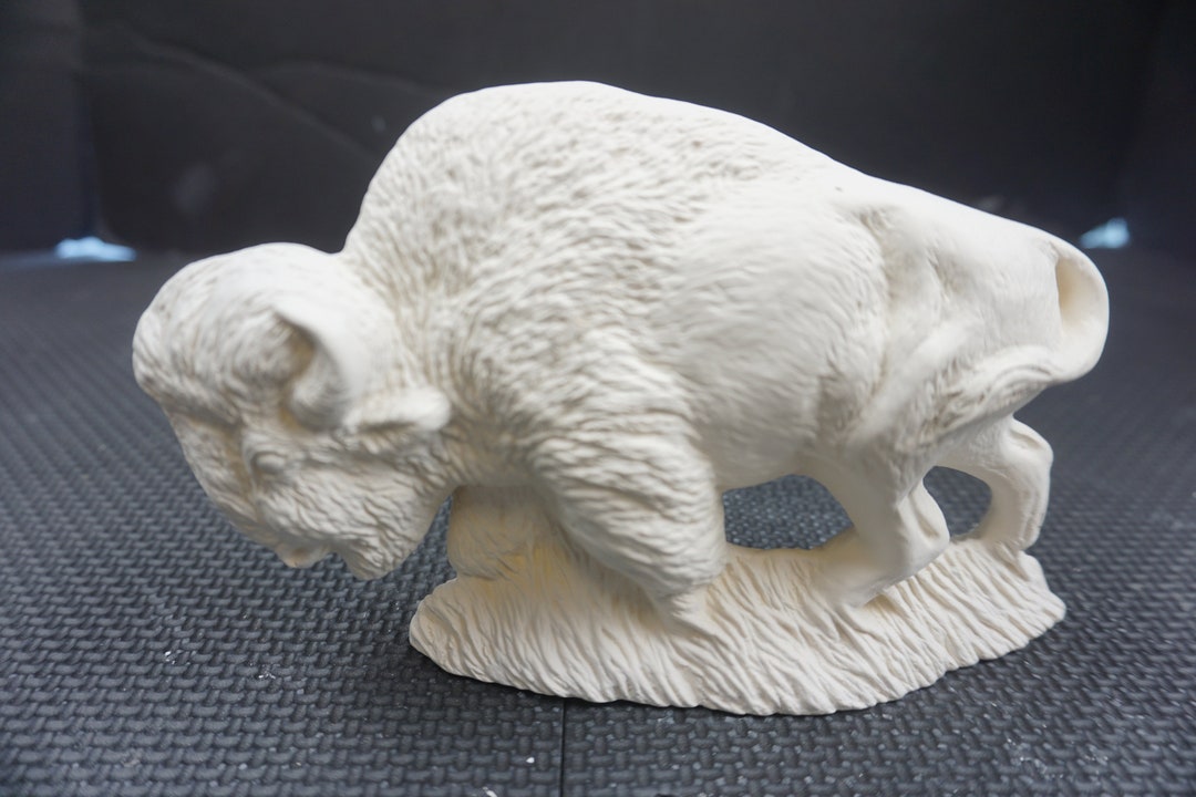 Unpainted Ceramic Bisque, Buffalo (medium) - Etsy