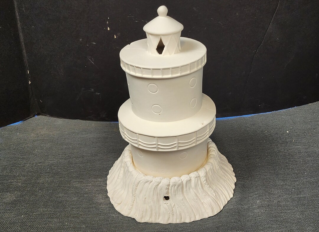 Unpainted Ceramic Bisque, Thimble Shoals Lighthouse - Etsy