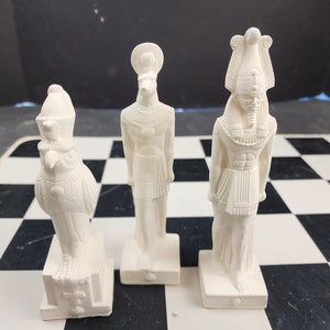 Unpainted Ceramic Bisque, Egyptian Chess Set - Etsy