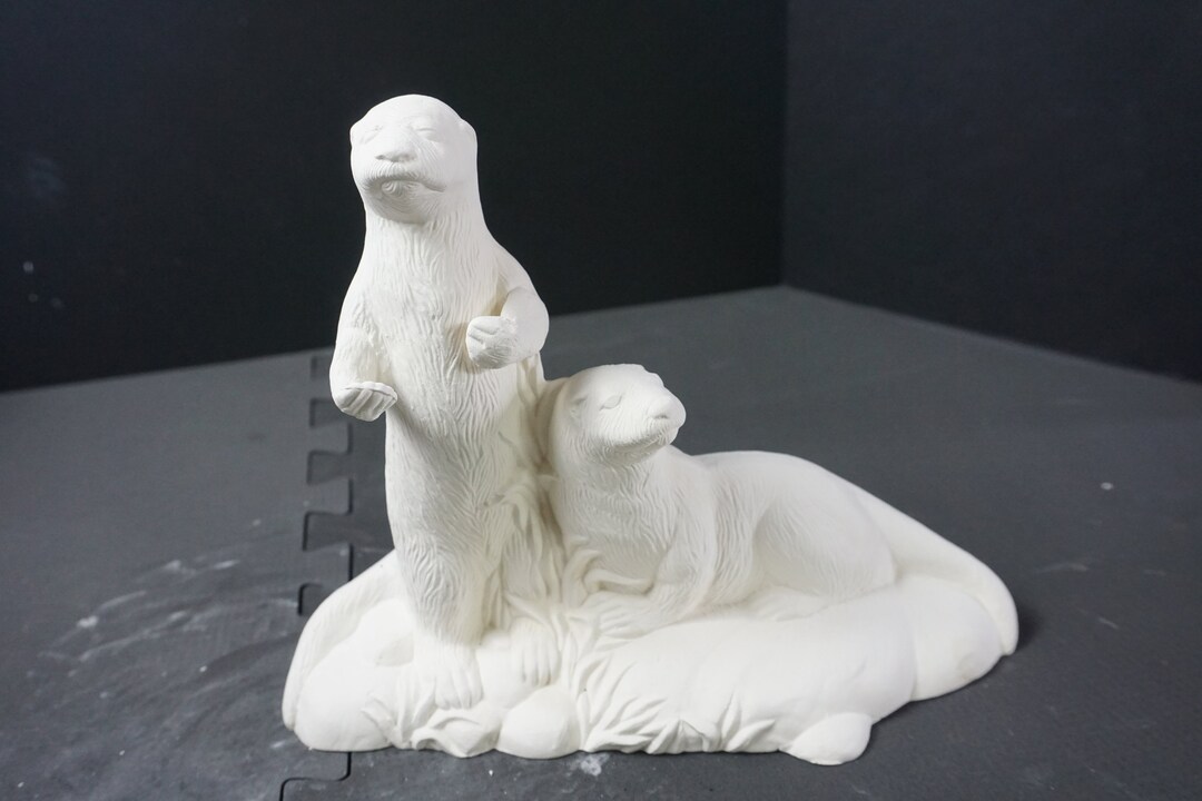 Unpainted Ceramic Bisque, Otters - Etsy