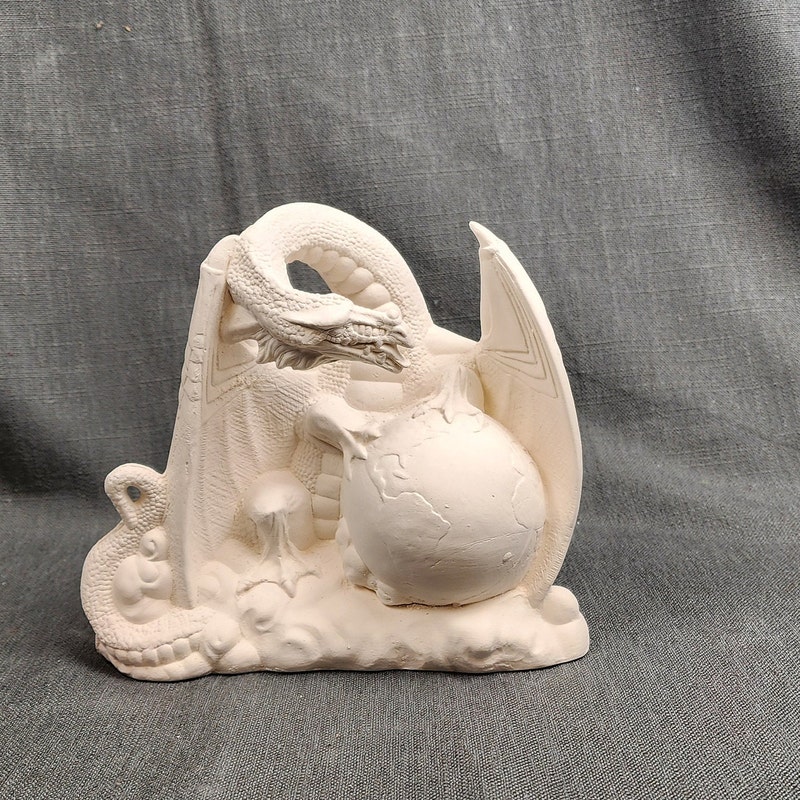 Bisque Dragon to Paint - Etsy
