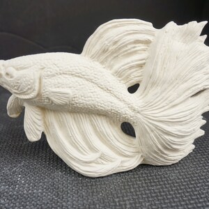 Unpainted Ceramic Bisque, Siamese Fighting Fish - Etsy