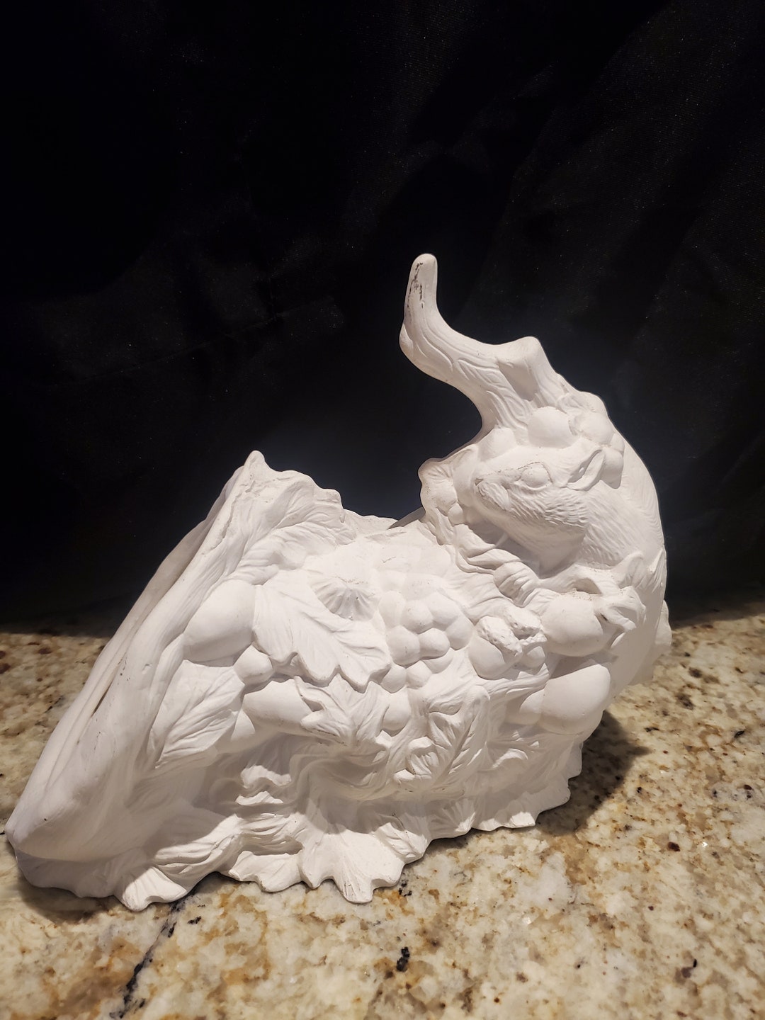 Unpainted Ceramic Bisque, Cornucopia - Etsy