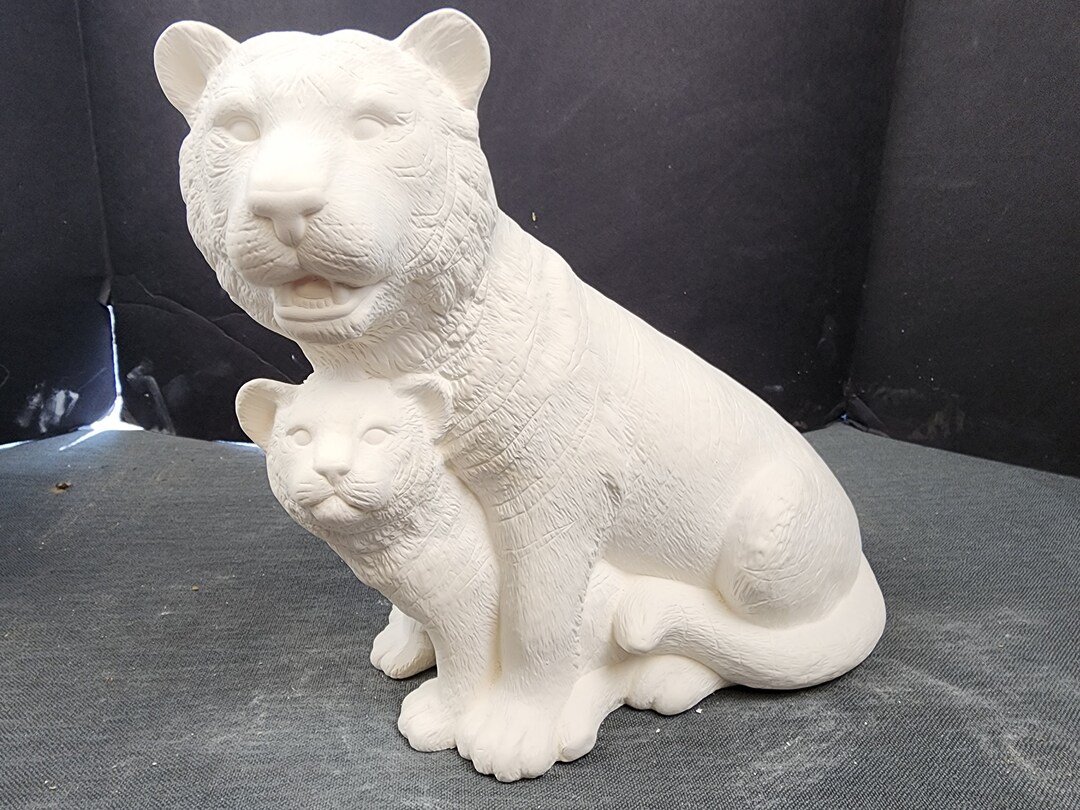 Unpainted Ceramic Bisque- Nutering Tigers - Etsy
