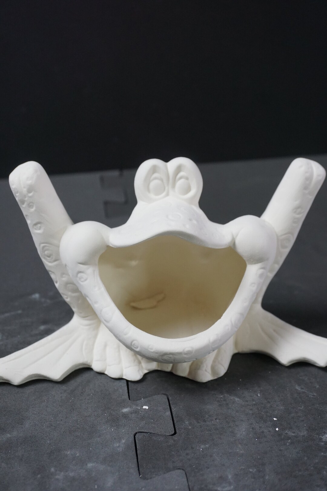 Unpainted Ceramic Bisque, Frog Sponge Holder - Etsy