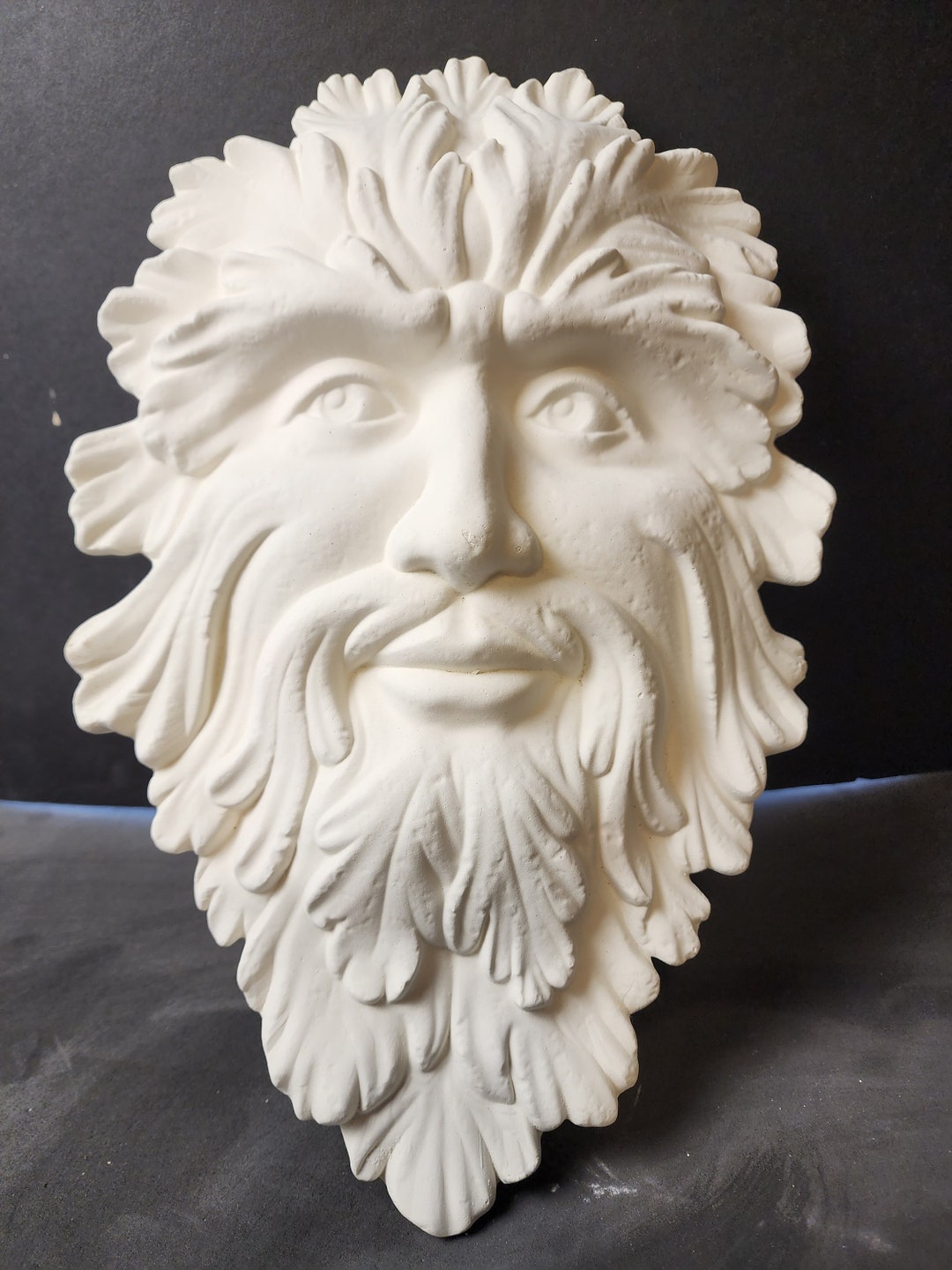 Unpainted Ceramic Bisque, Garden Mask - Etsy