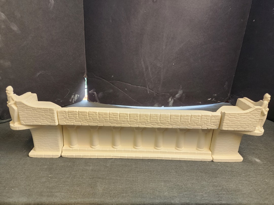 Unpainted Ceramic Bisque, Battle of the Ages- WALLS AND CORNERS Only - Etsy