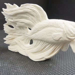 Unpainted Ceramic Bisque, Siamese Fighting Fish - Etsy