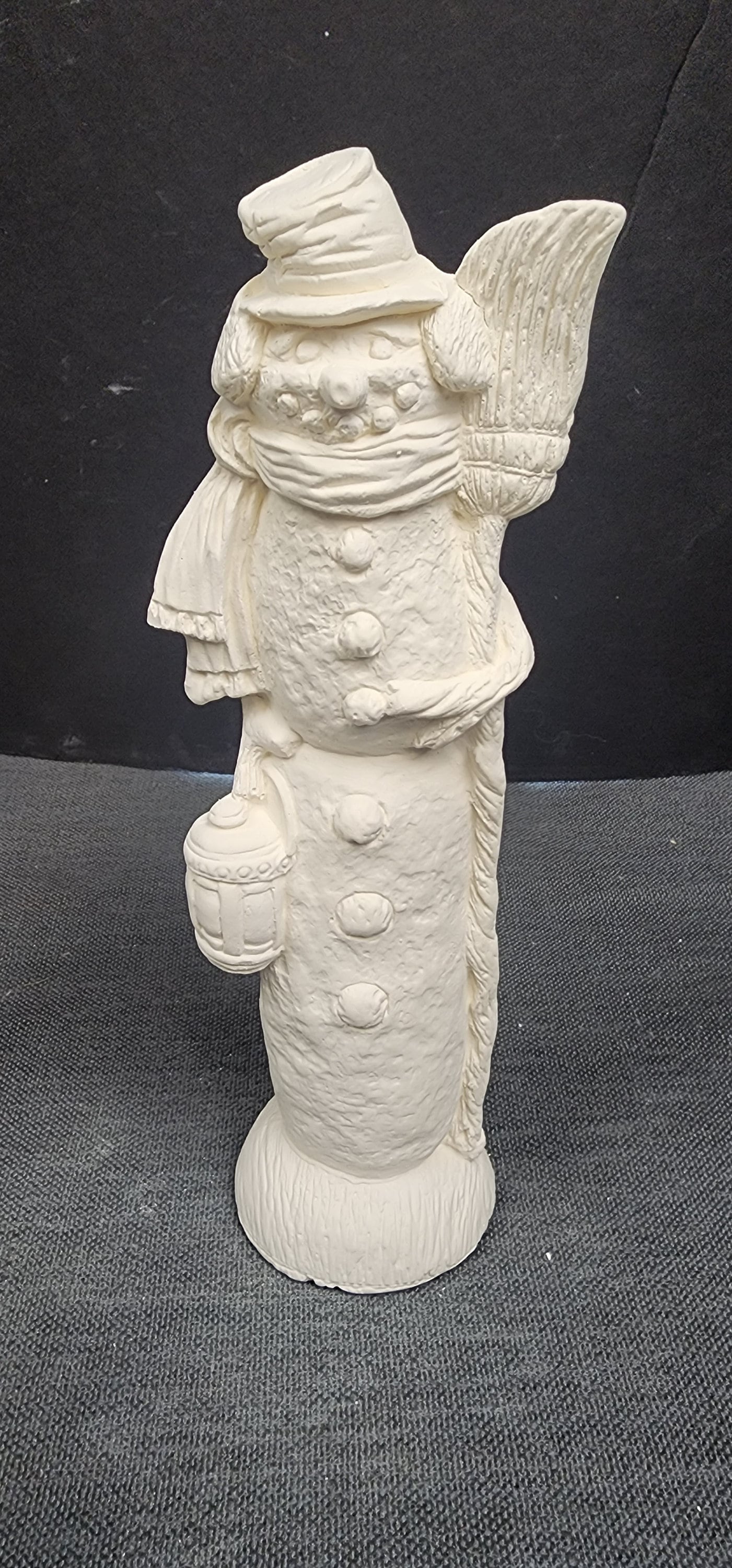Unpainted Ceramic Bisque, Mr and Mrs Snowman Stick Figures - Etsy