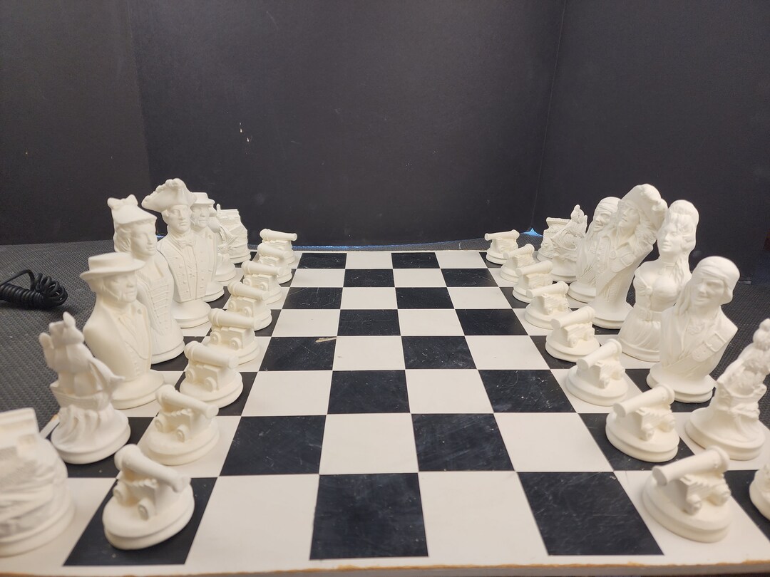 Unpainted Ceramic Bisque, Pirates Chess Set- PIECES ONLY - Etsy