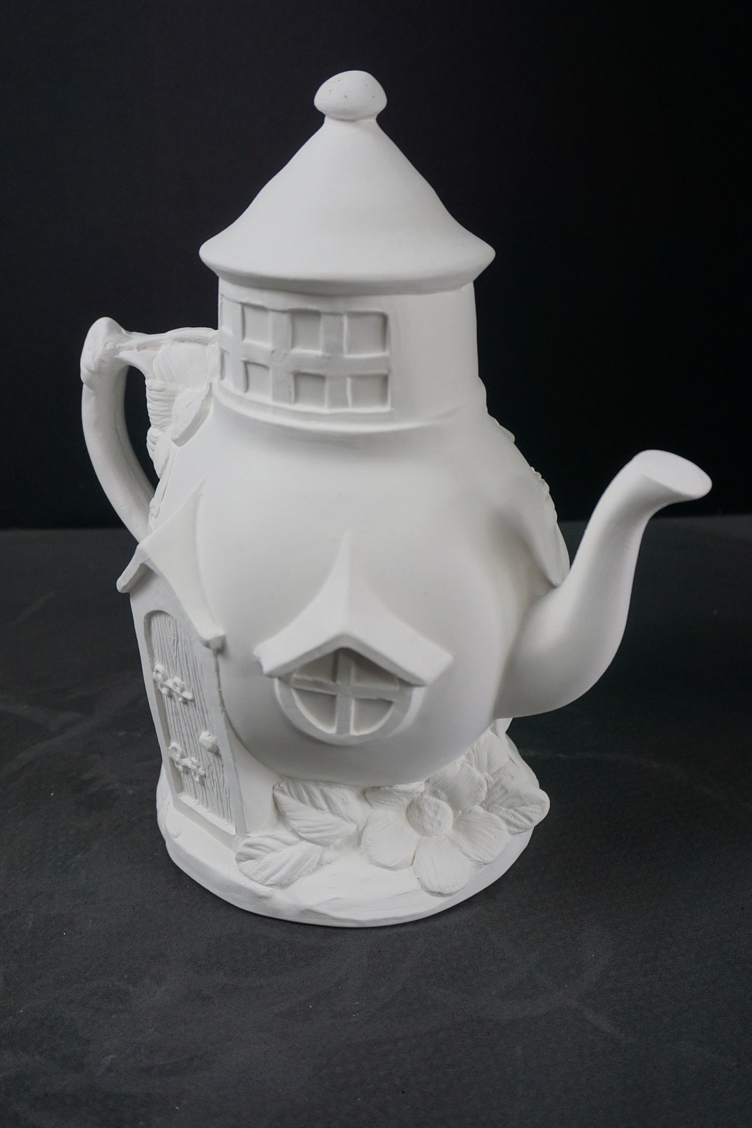 Unpainted Ceramic Bisque, Fairy Teapot - Etsy