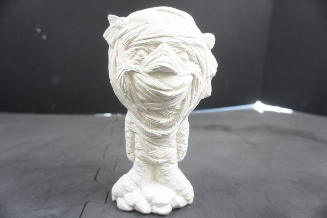 Unpainted Ceramic Bisque, Big Head Mummy - Etsy