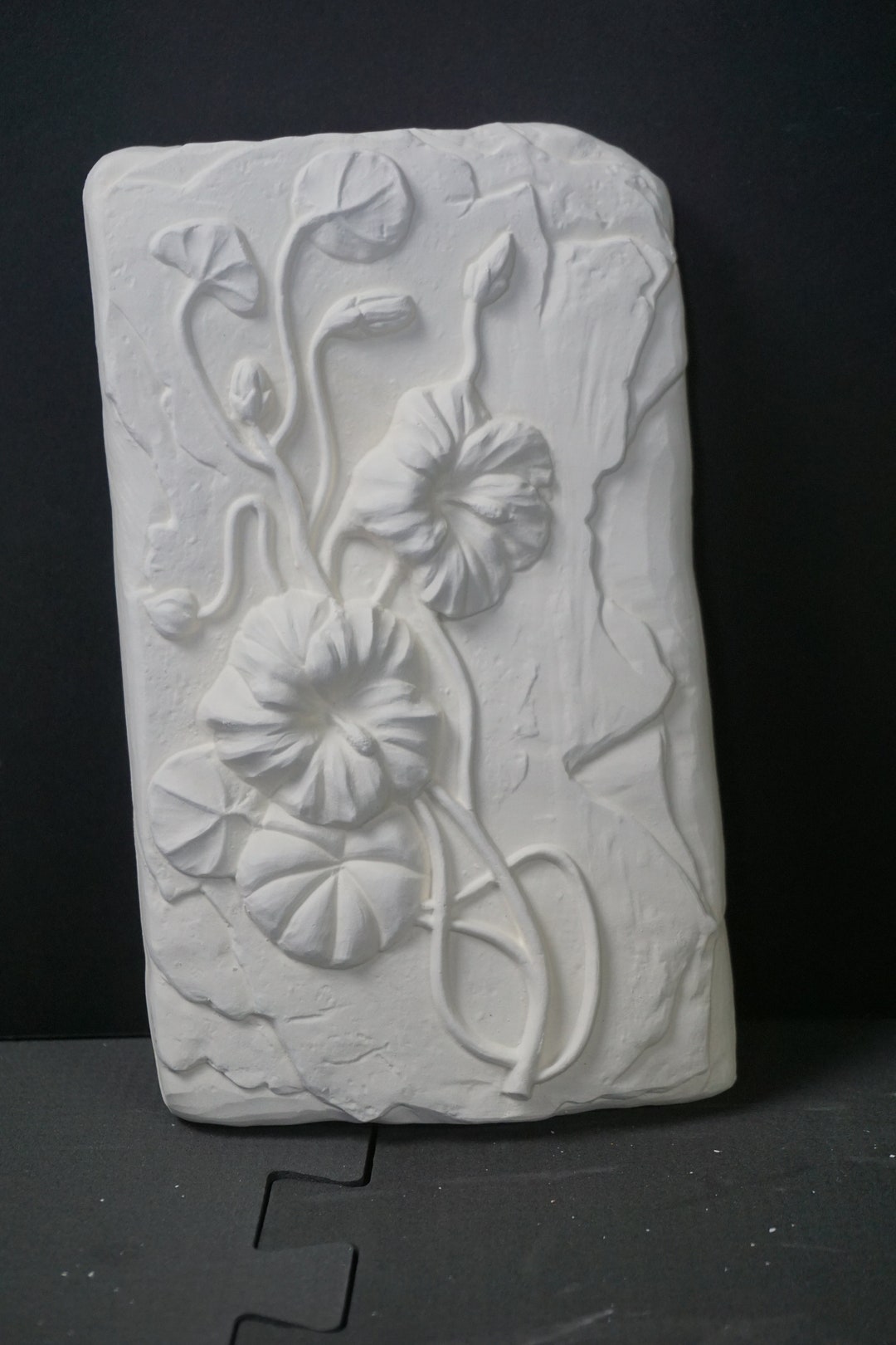 Unpainted Ceramic Bisque, Flower Plaque - Etsy