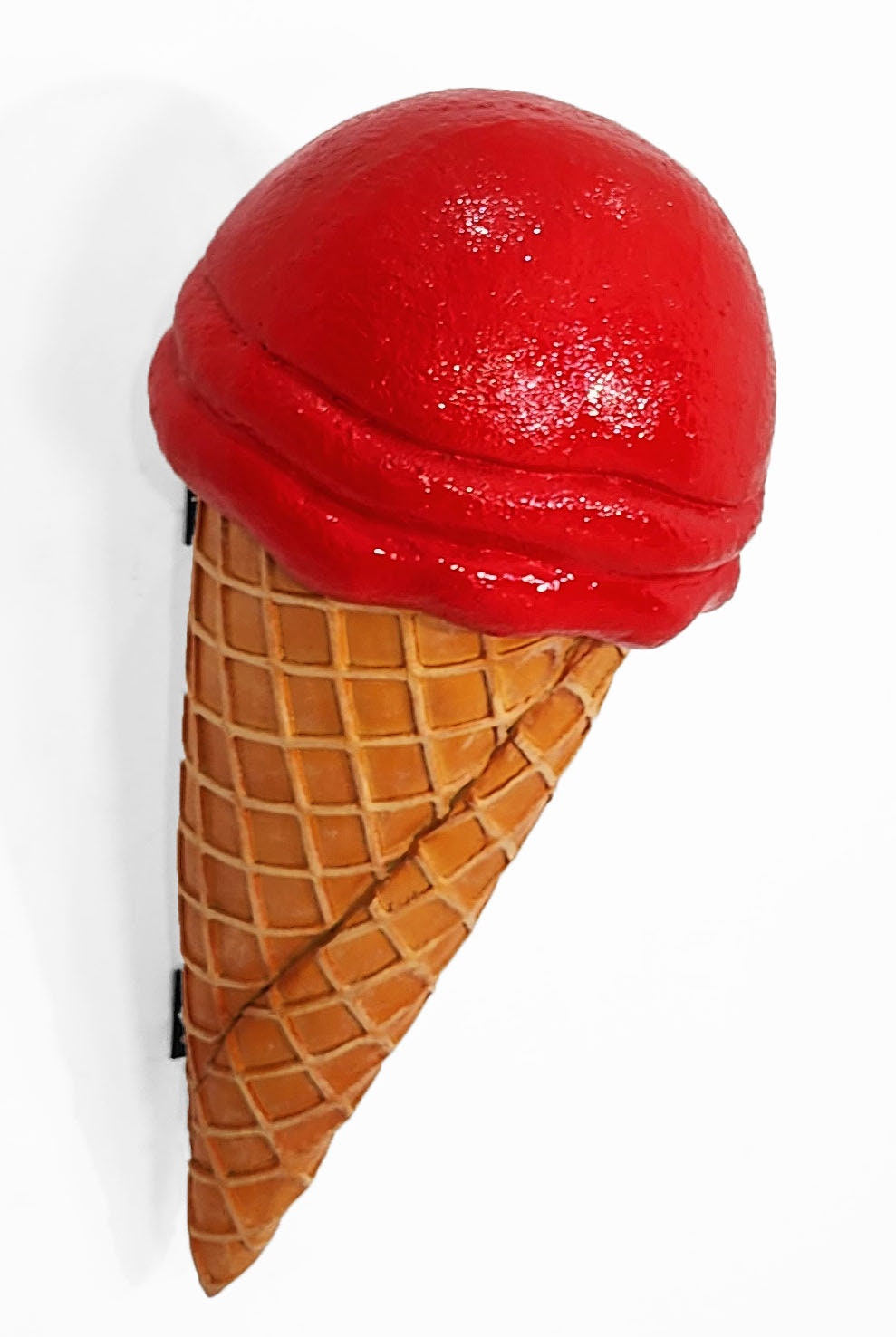 Ice Cream Waffle Cone Statue Wall Hanging Red Scoop 3FT Indoor ...