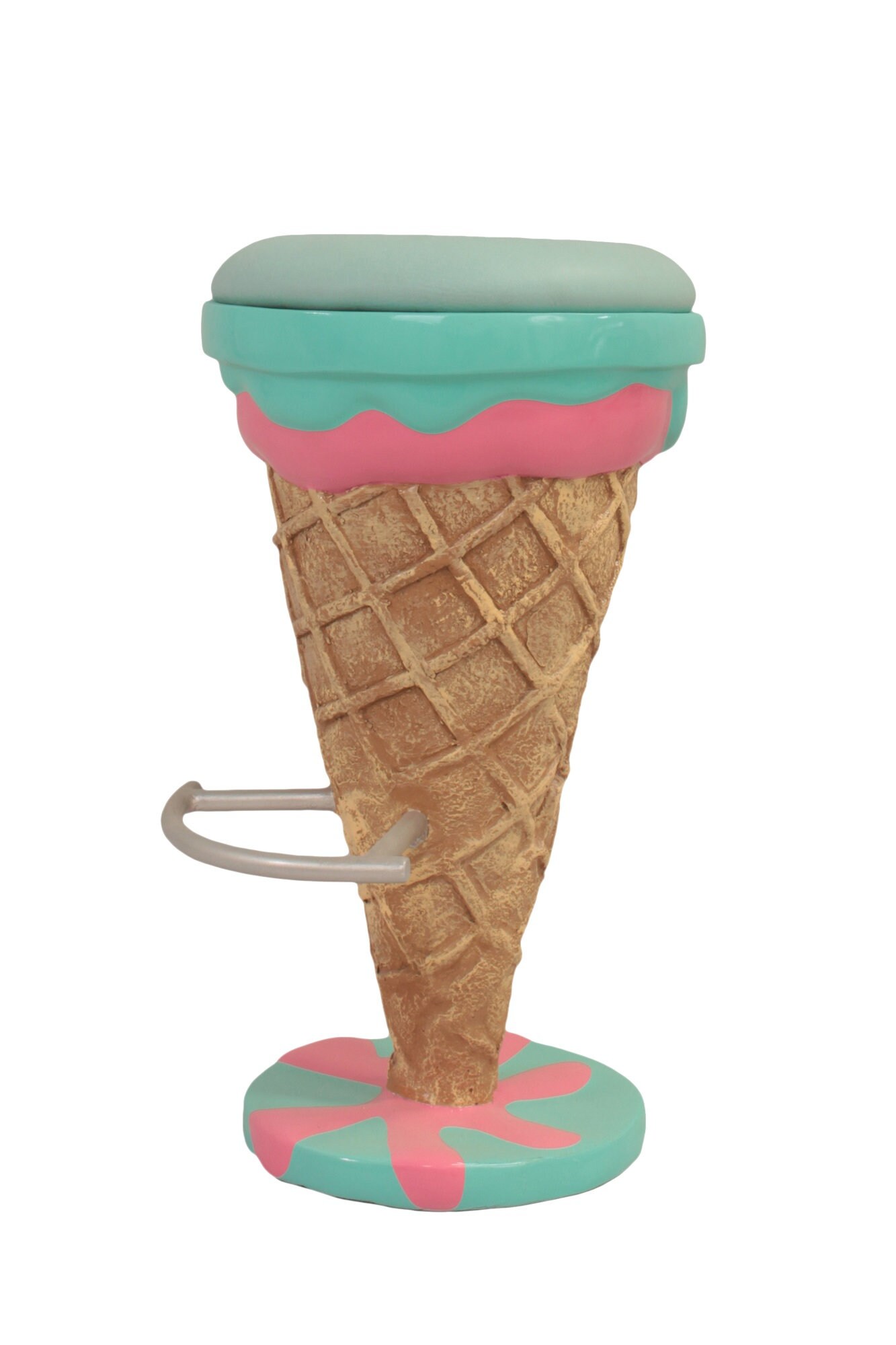 Ice Cream Bar Stool Strawberry & Mint Ice Cream Shop Furniture - Ice ...