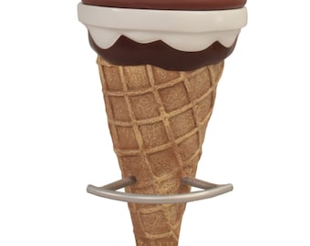 Ice Cream Bar Stool Strawberry & Vanilla Ice Cream Shop Furniture Ice ...