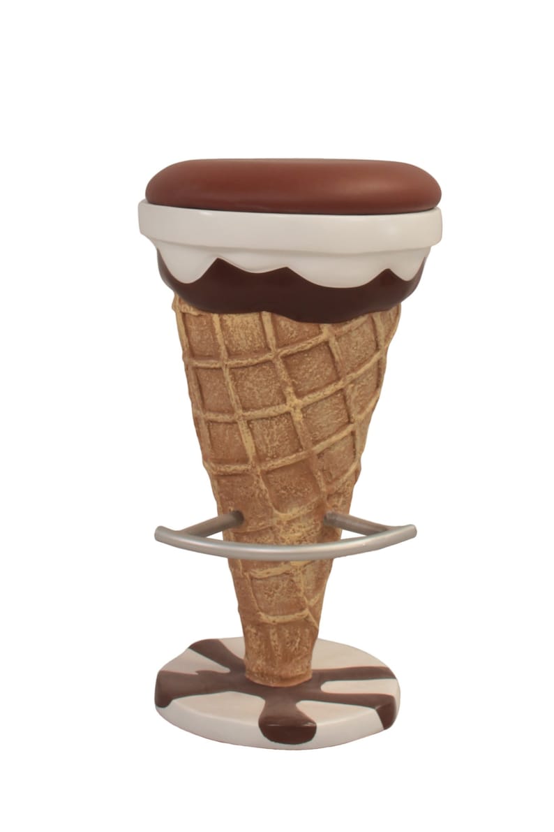 Ice Cream Bar Stool Chocolate & Vanilla Ice Cream Shop Furniture - Ice ...