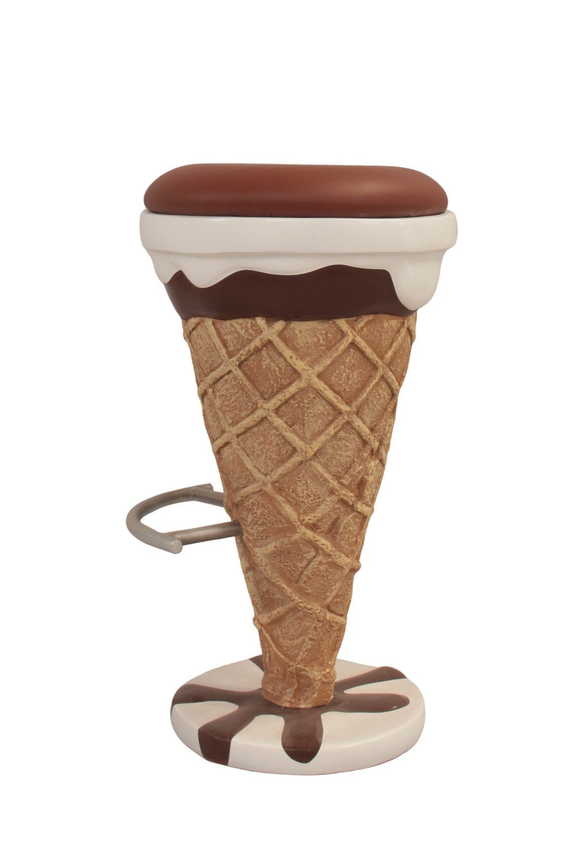 Ice Cream Bar Stool Chocolate & Vanilla Ice Cream Shop Furniture - Ice ...