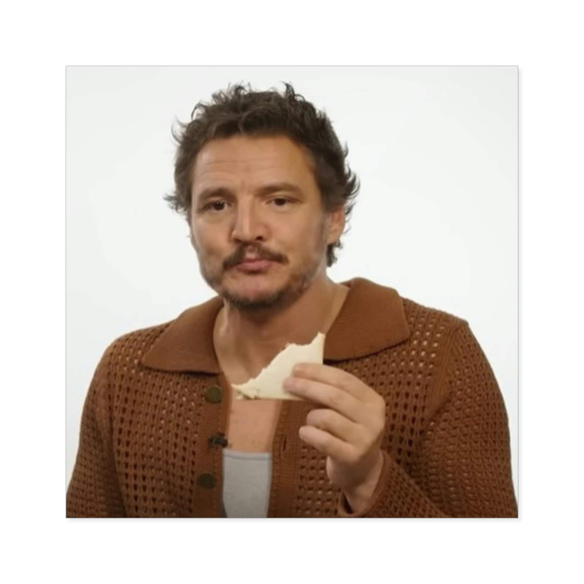 Pedro Pascal Sandwich Meme Square Stickers - Etsy Australia