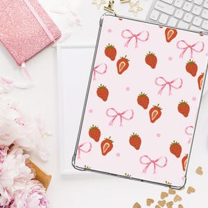 Strawberry Theme - Bows Theme Clear Kindle Case Insert - Kindle ...