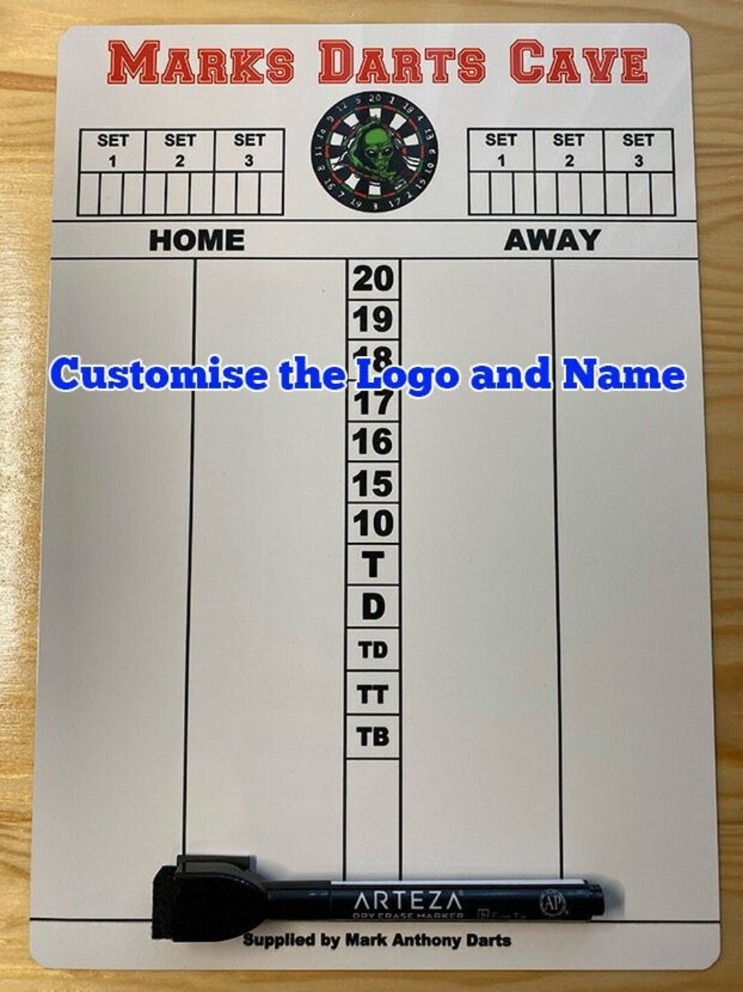 Custom Darts Score Board - Etsy