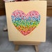 Customizable, 4x4 Acrylic, Pointillism "heart," Painting With Choice of ...