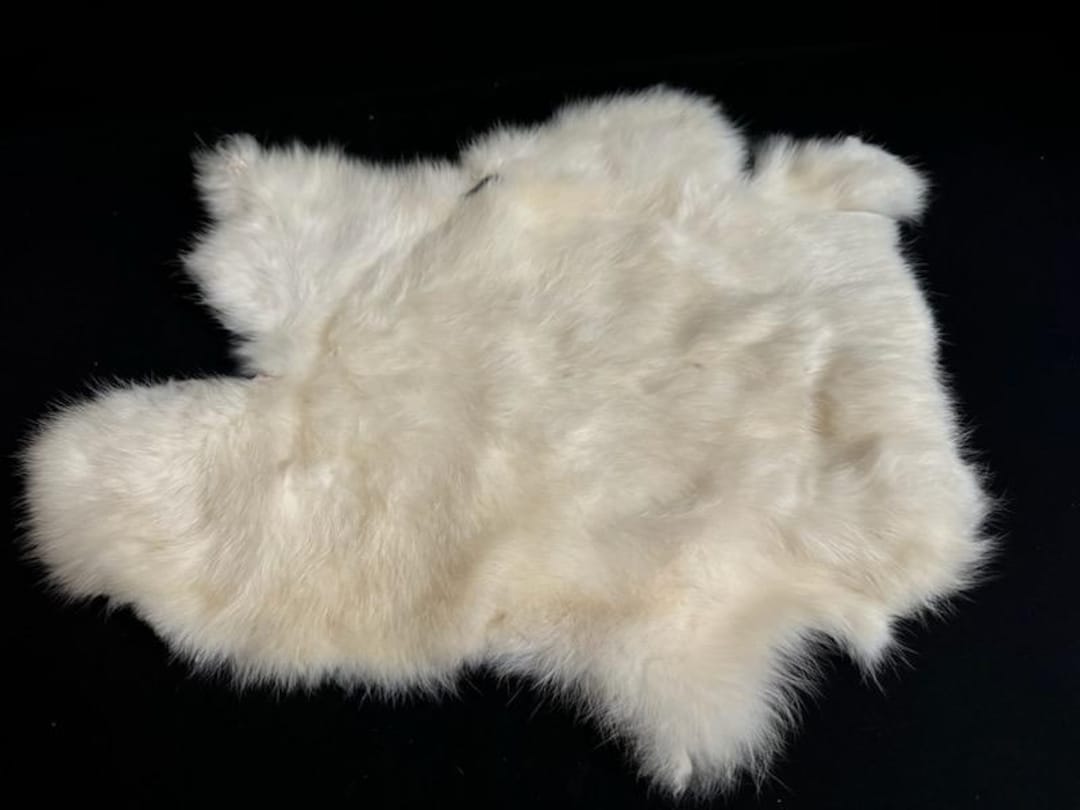 Real White Rabbit Fur - Etsy