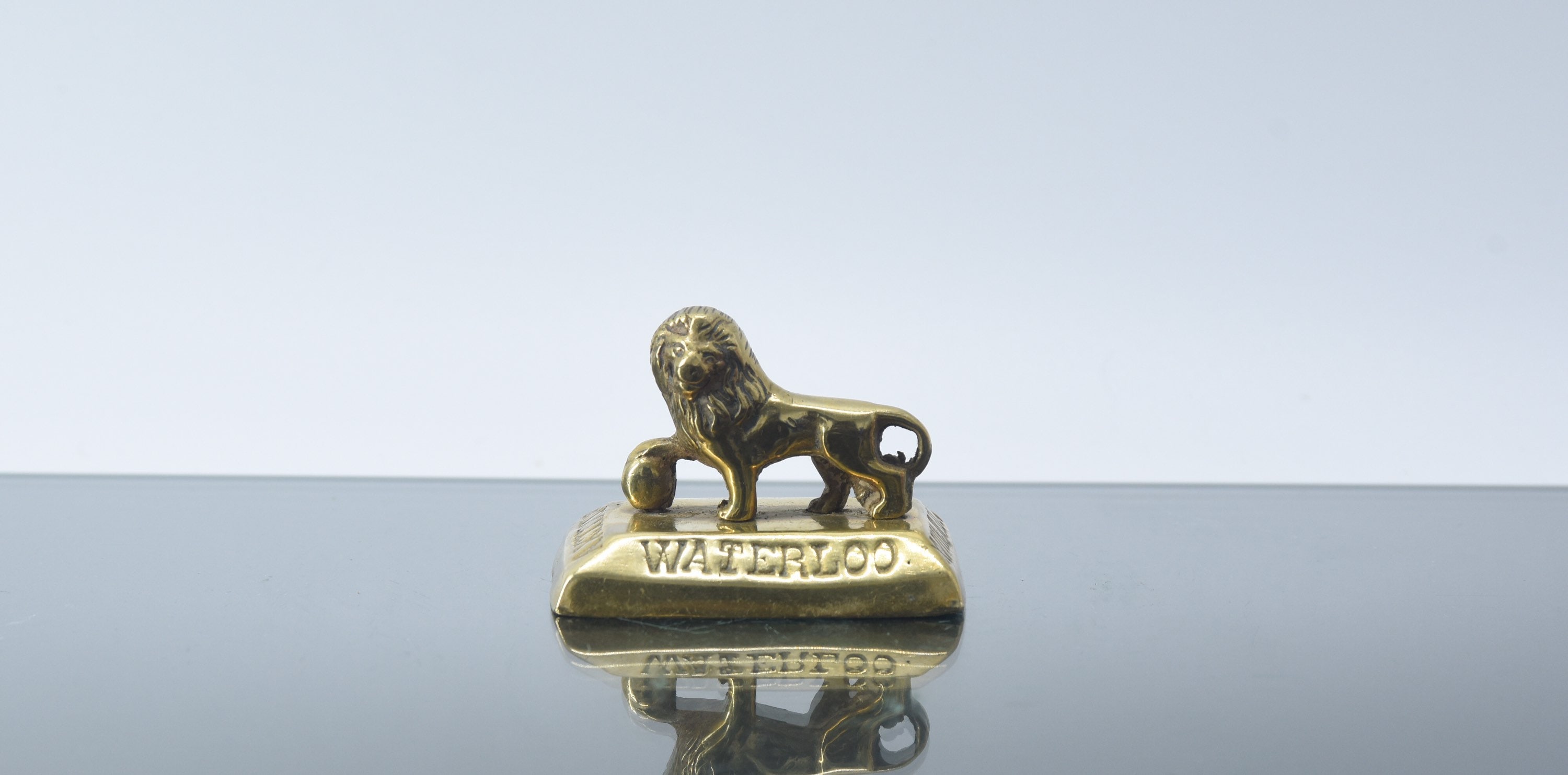 Brass Waterloo Lion Ornament Commemorative Gift Vintage Brass Animal - Etsy