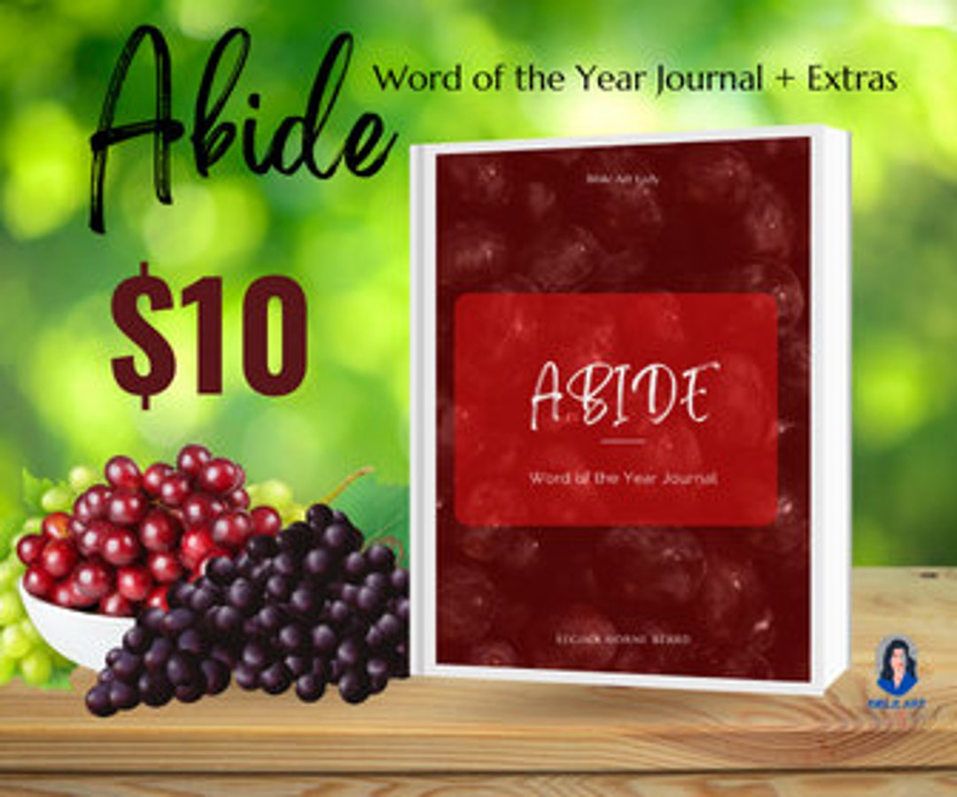 Abide: Word of the Year Journal Kit (red) - Etsy