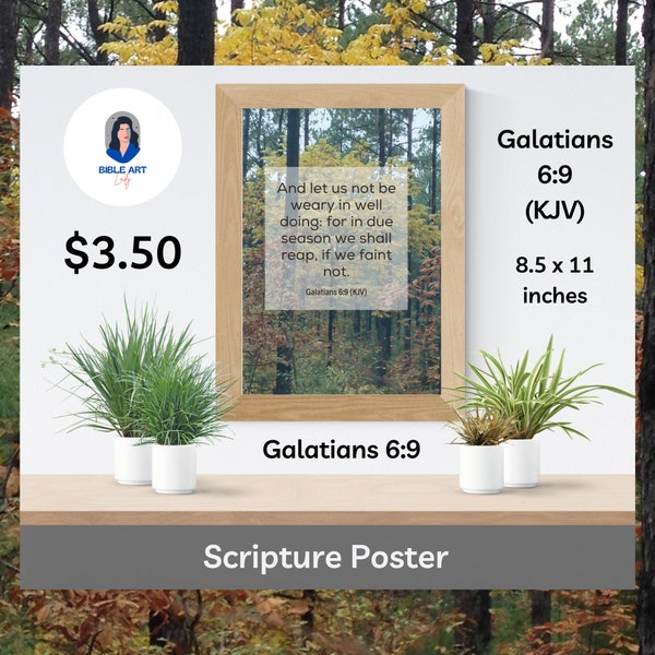 Galatians 6 9 - Etsy