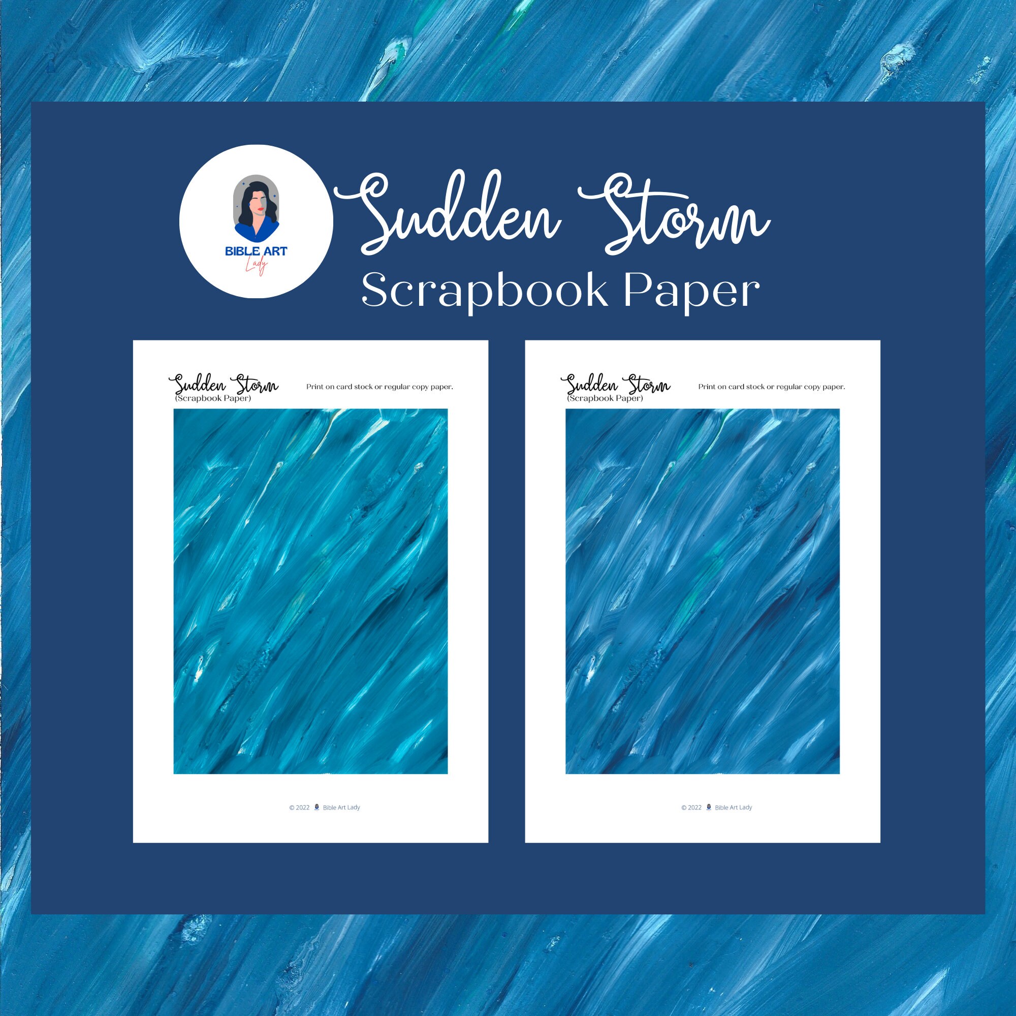 Sudden Storm scrapbook Paper - Etsy
