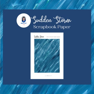 Sudden Storm scrapbook Paper - Etsy