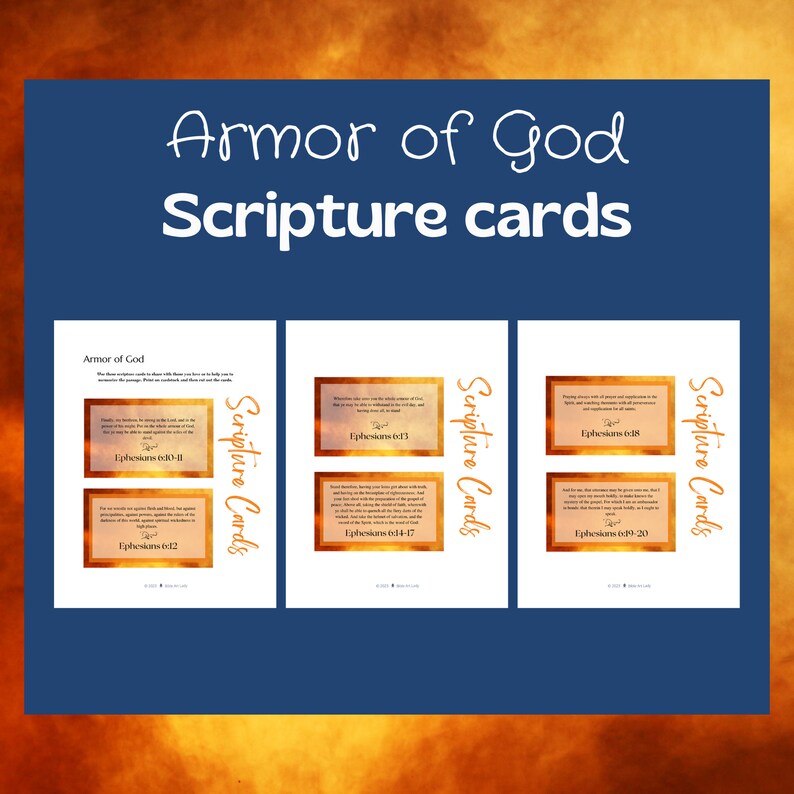 Armor of God Bible Journaling Kit ephesians 6:10-20 KJV - Etsy