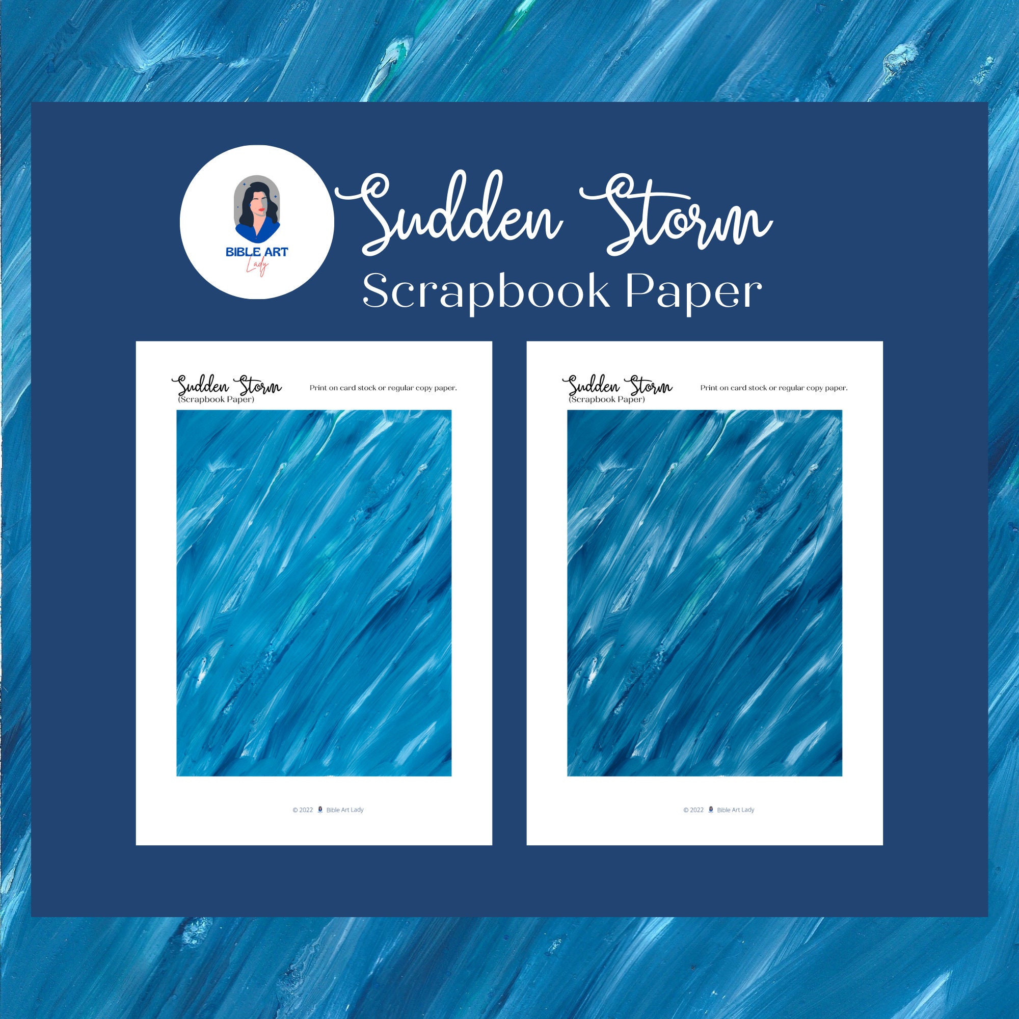 Sudden Storm scrapbook Paper - Etsy