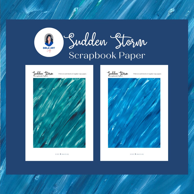 Sudden Storm scrapbook Paper - Etsy