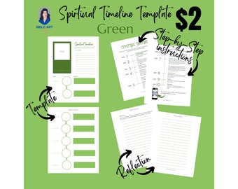 Spiritual Timeline Template brown | Etsy