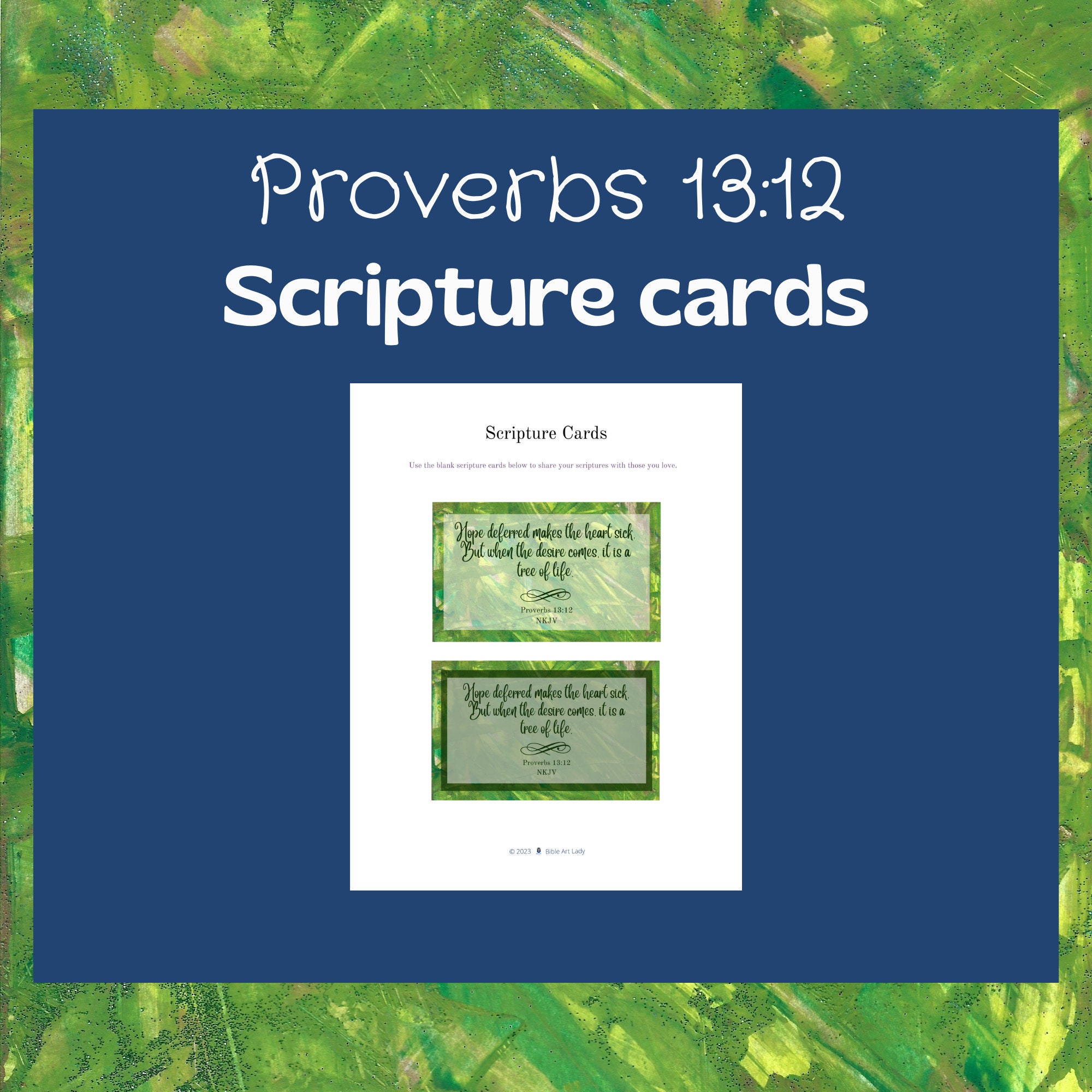 Proverbs 13:12 (NKJV) Bible Journaling Kit - Etsy