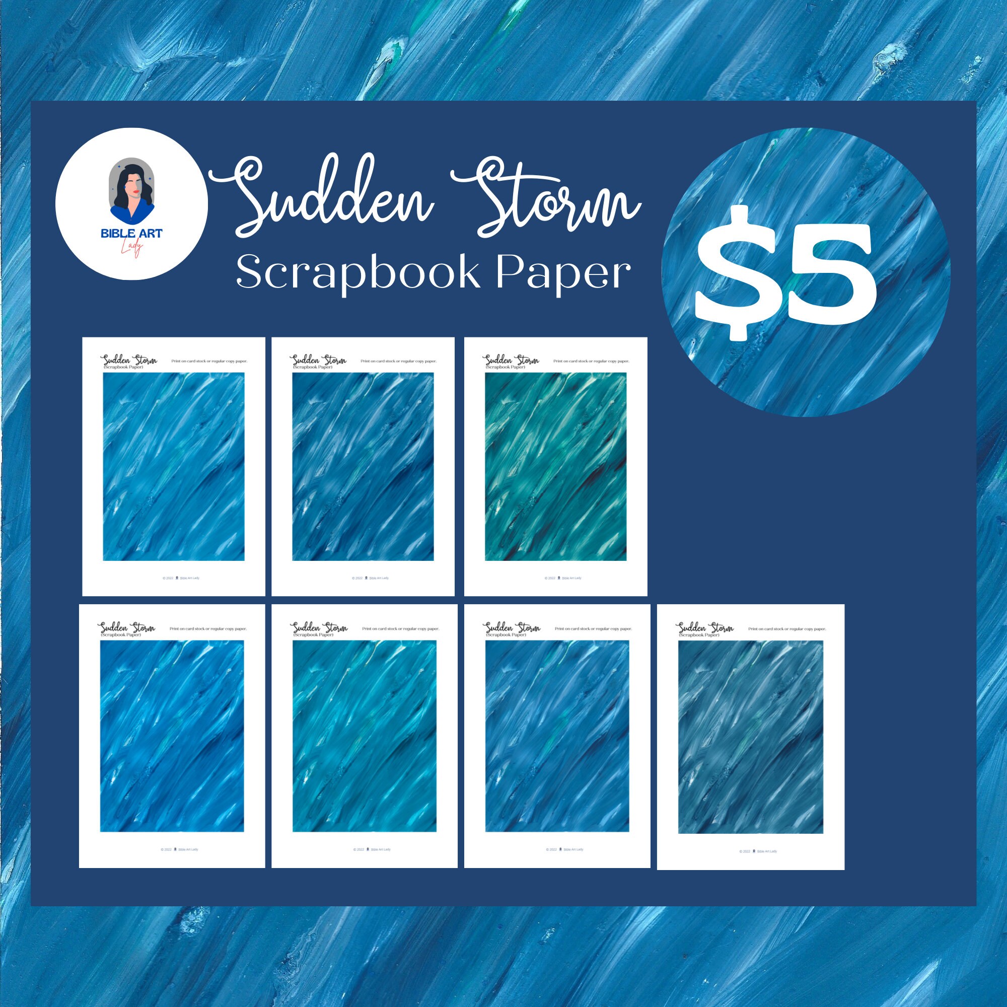 Sudden Storm scrapbook Paper - Etsy