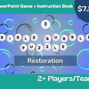 Restoration - Bible Bubble Puzzle (2+ Players or Teams) Powerpoint Game ...