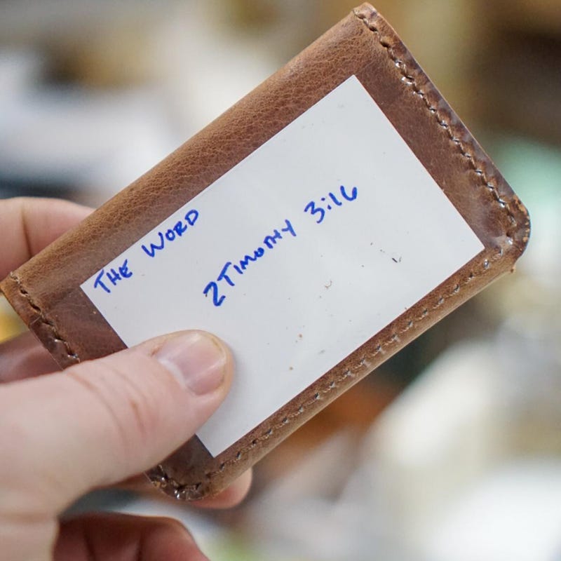Leather Verse Card Holder - Etsy
