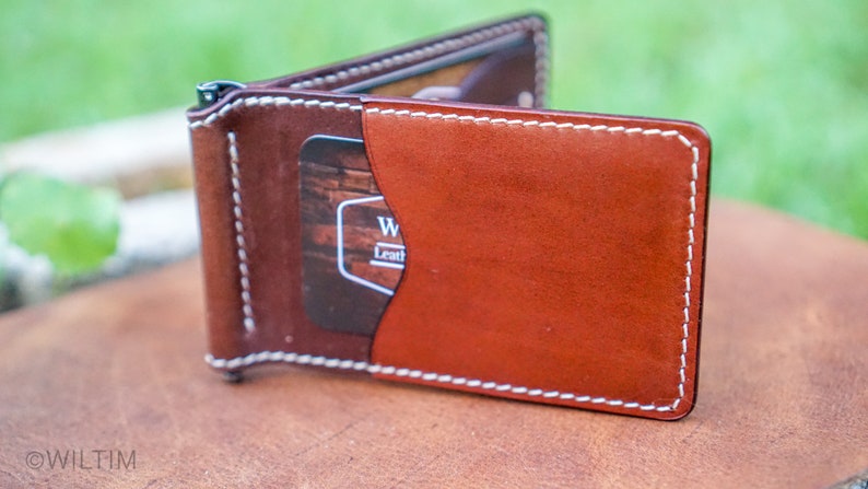 Alligator Money Clip Wallet, Real Leather Money Clip Wallet, Minimalist ...